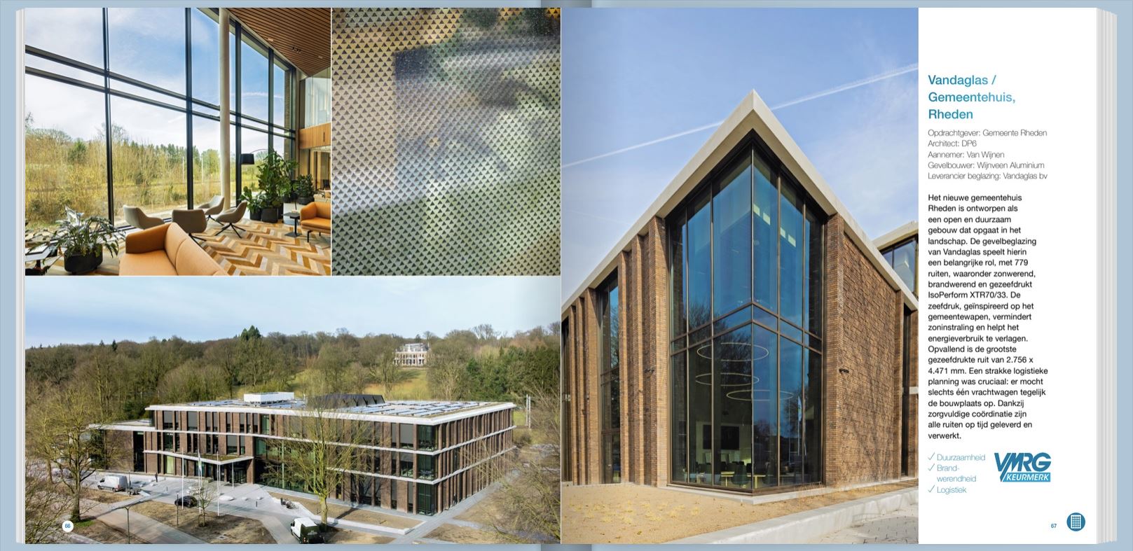 Gemeentehuis Rheden (NL) - vandaglas